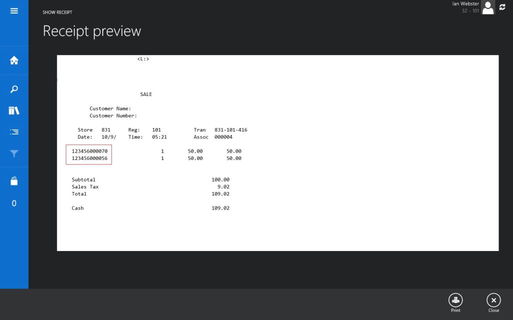 How to Adding Customized Content on a Receipt Generated from MPOS