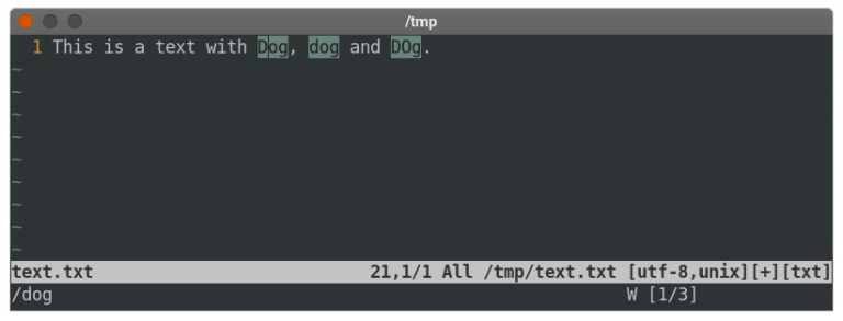 3 Ways of Making Case Insensitive Search in Vim/Vi - SysTutorials