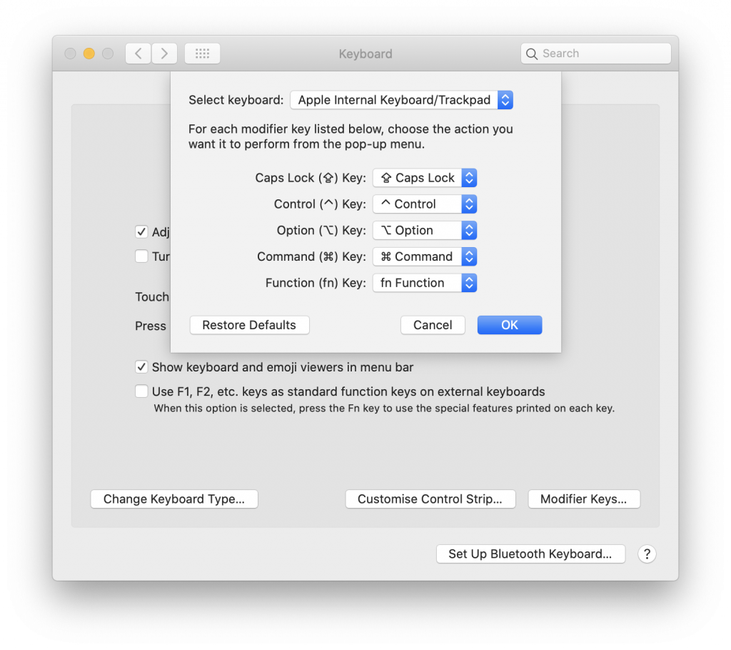 2 Ways of Modifying macOS Keyboard's Right Option to Control for Mac ...